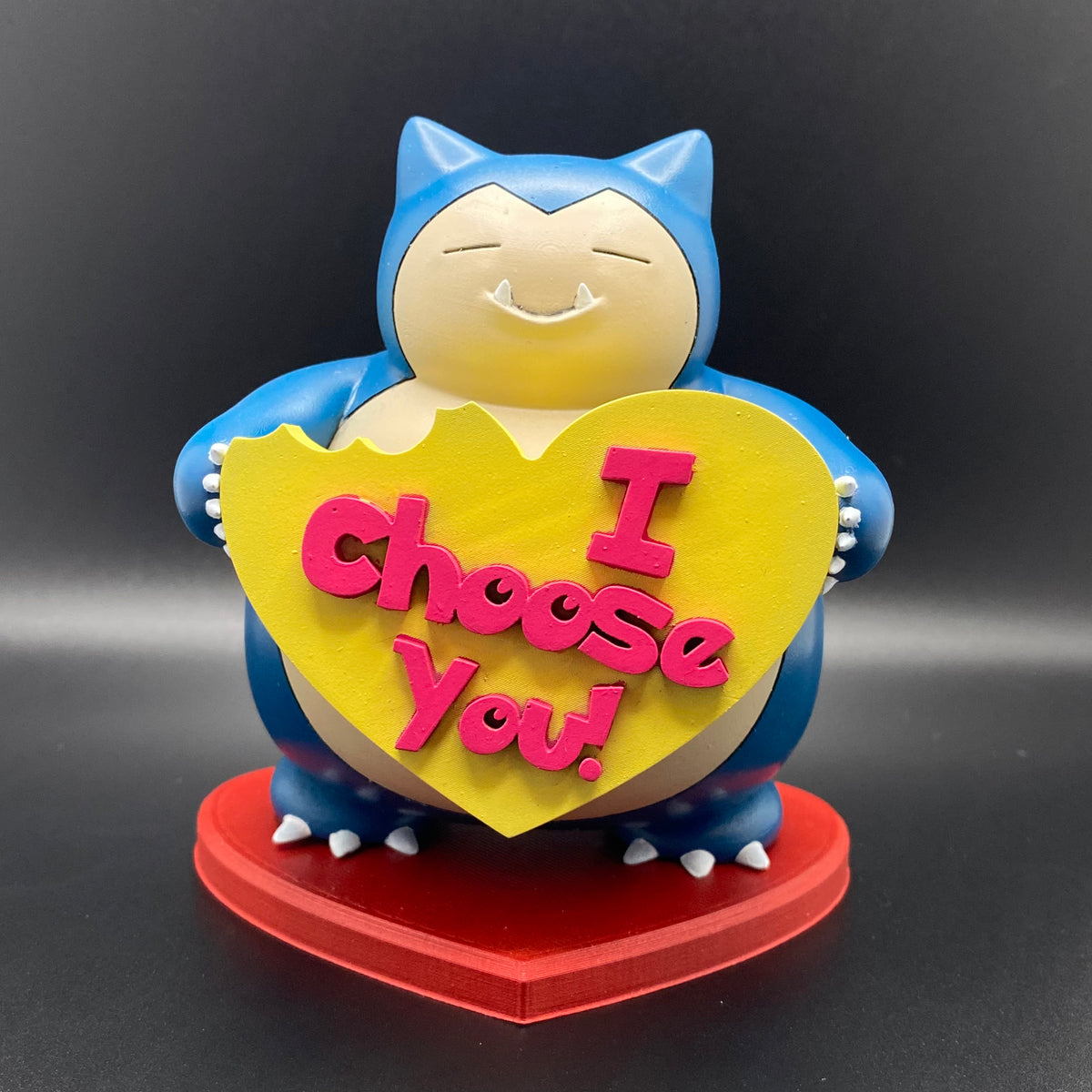 Valentines Snorlax w/ Base (Resin Print) @ Impulse Hobbies
